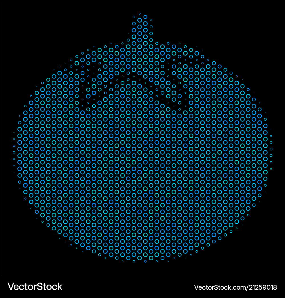Tomato vegetable mosaic icon halftone spheres Vector Image