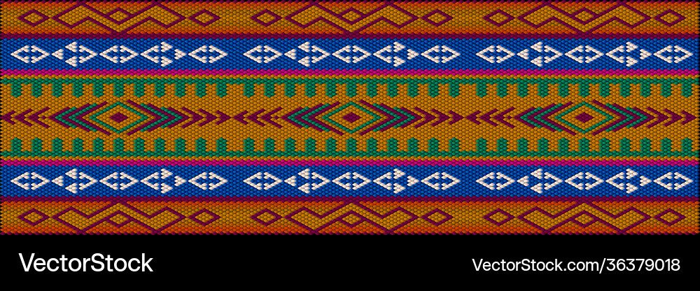 Traditional ethnic ornament for use on fabrics Vector Image
