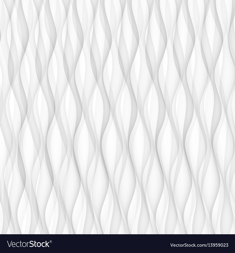 Abstract pattern seamless white texture wave Vector Image
