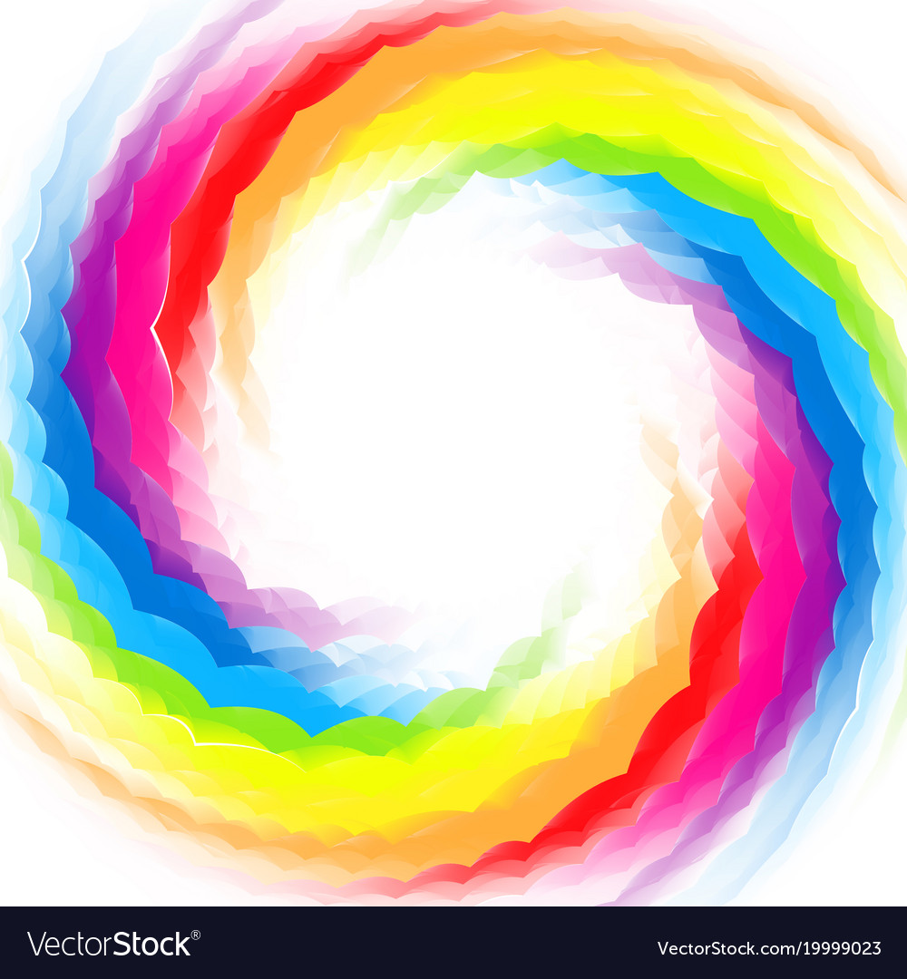 Abstract rainbow gradient mesh multicolored Vector Image