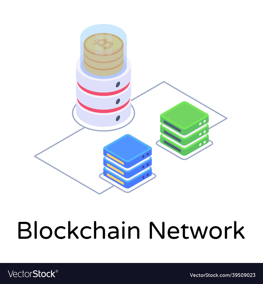 Blockchain network Royalty Free Vector Image - VectorStock