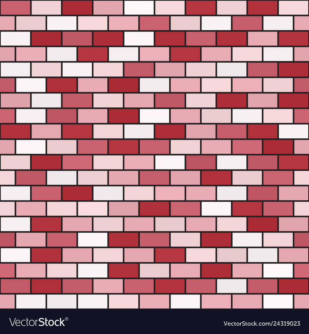 Brick wall pattern seamless Royalty Free Vector Image