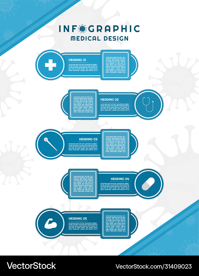Infographic for medical coronavirus design Vector Image
