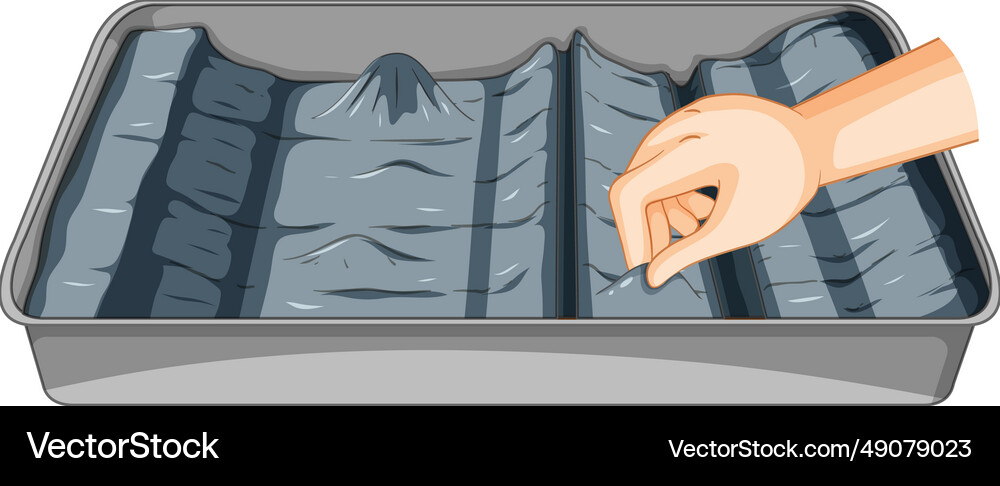 Mock-up of earths crust experiment Royalty Free Vector Image