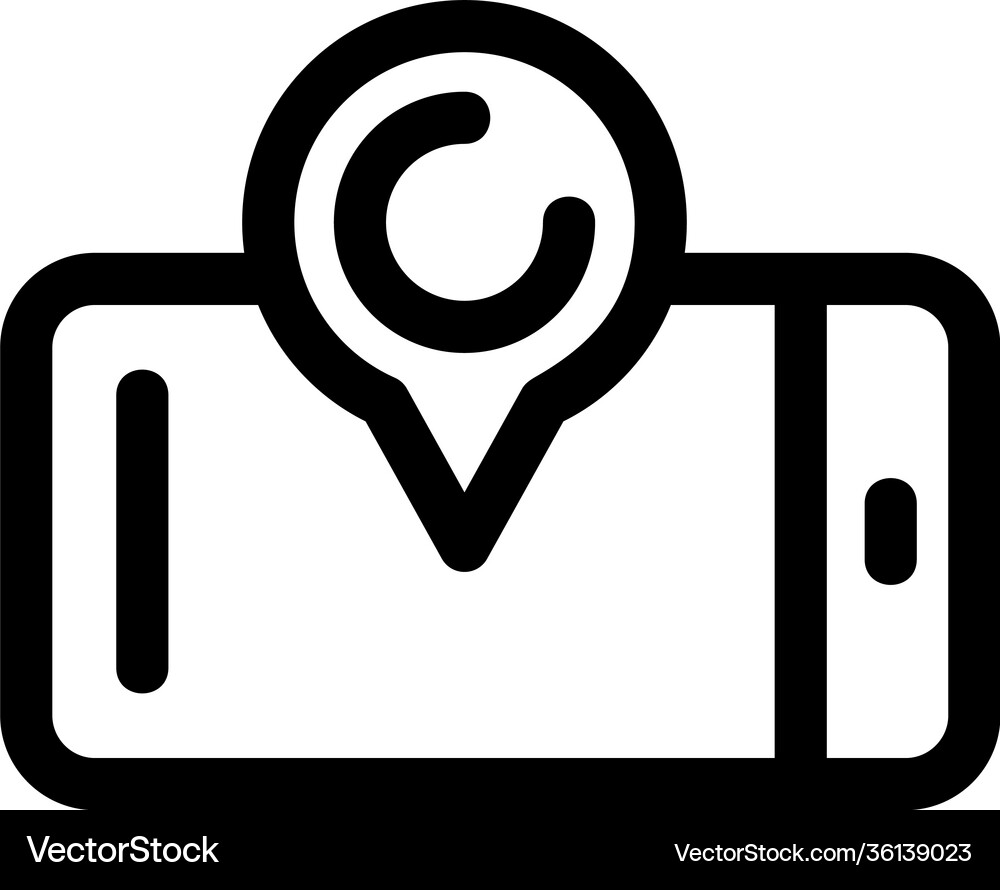 Position icon or logo isolated sign symbol Vector Image