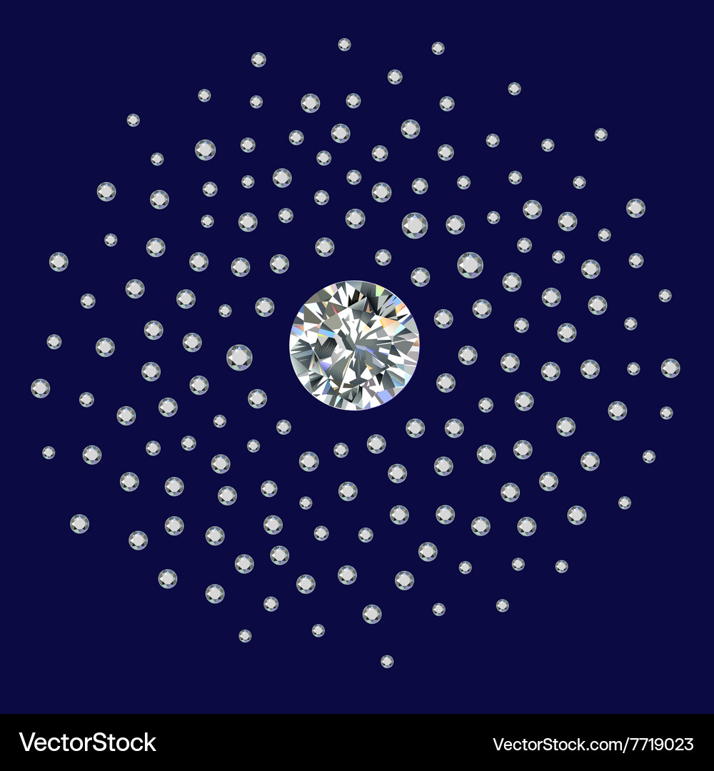 Scattered gems Royalty Free Vector Image - VectorStock