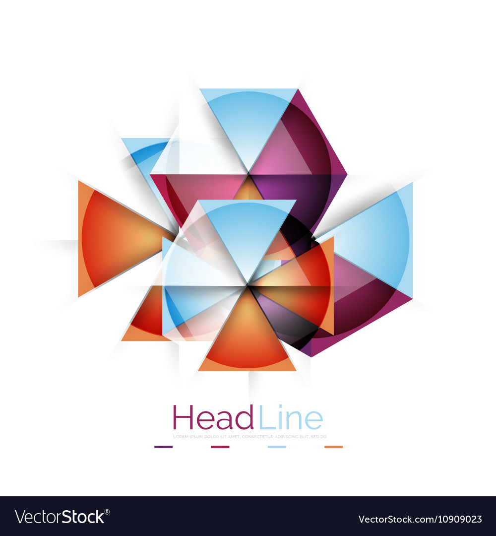 Triangle abstract background Royalty Free Vector Image