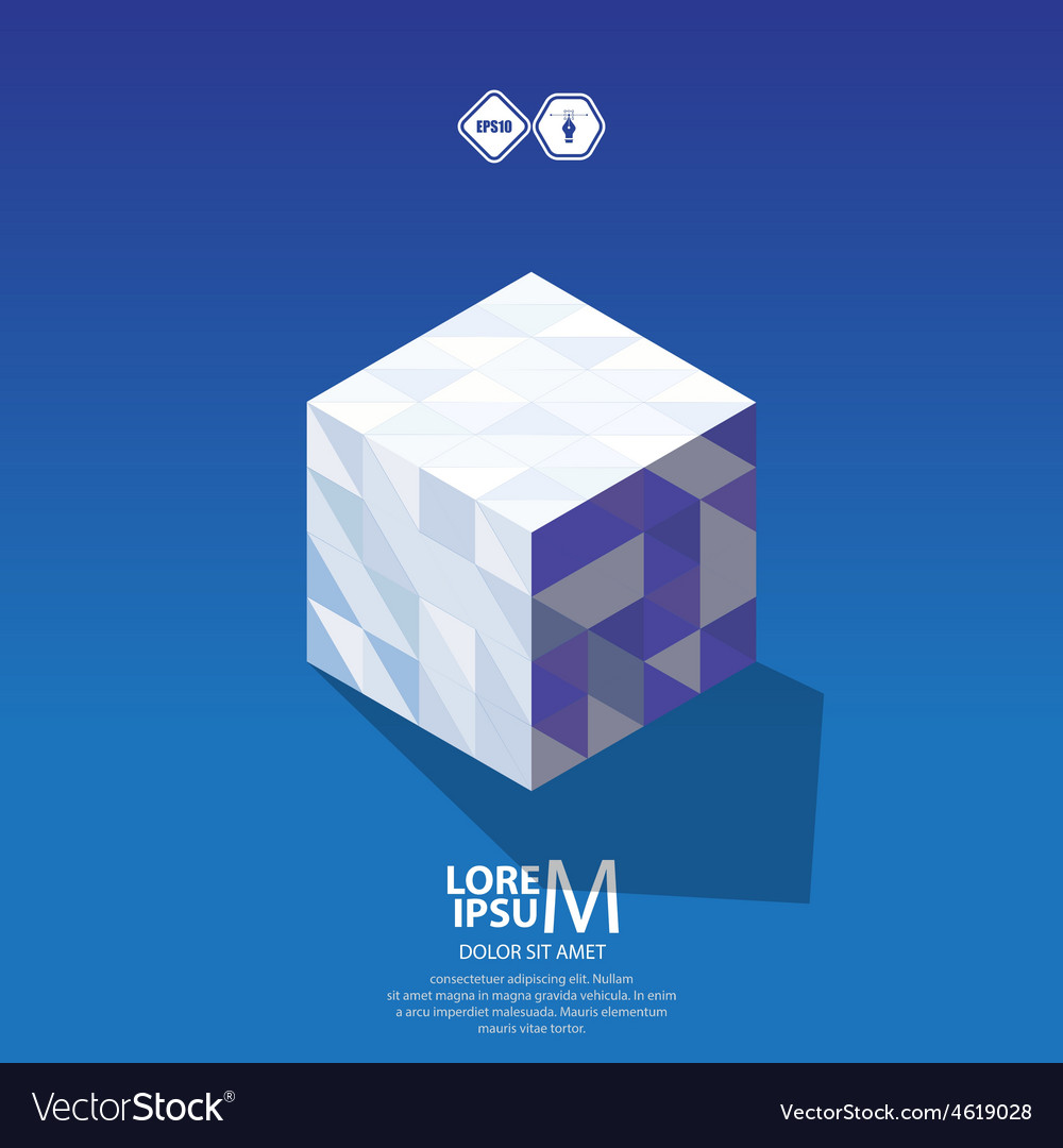 Cube logo Royalty Free Vector Image - VectorStock