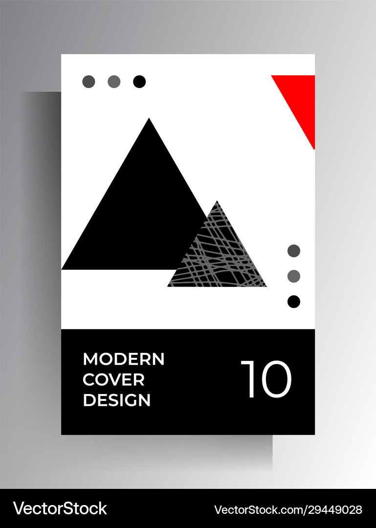 Geometric cover design for book magazine catalog Vector Image