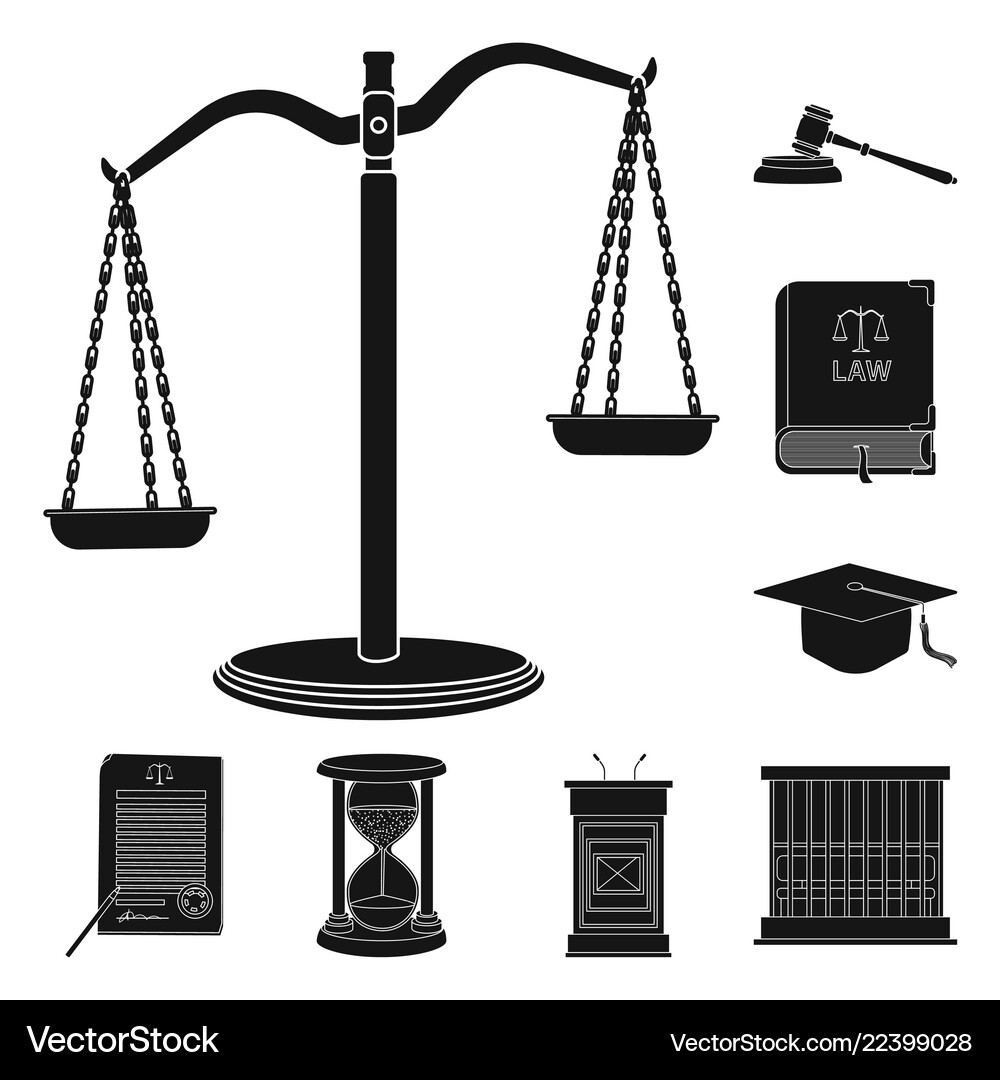 Law and lawyer logo set Royalty Free Vector Image