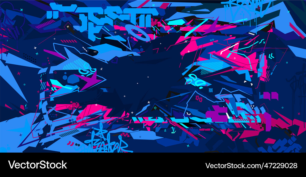 Sci-fi tech futuristic metaverse cyber colorful Vector Image