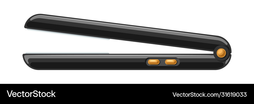 Barber professional hair iron Royalty Free Vector Image