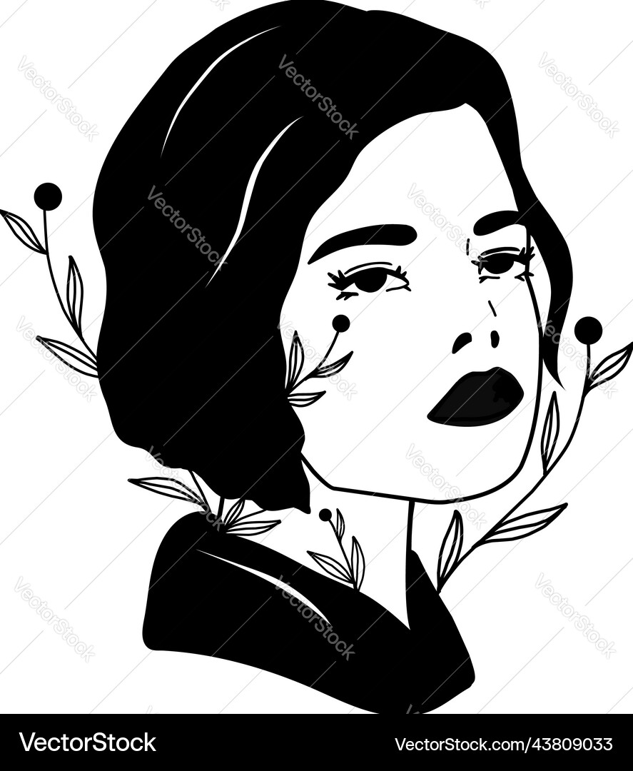 Beautiful young girl Royalty Free Vector Image
