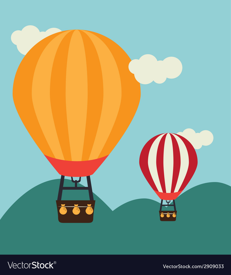 Fly design over cloudscape background Royalty Free Vector