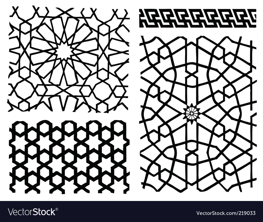 Oriental patterns Royalty Free Vector Image - VectorStock