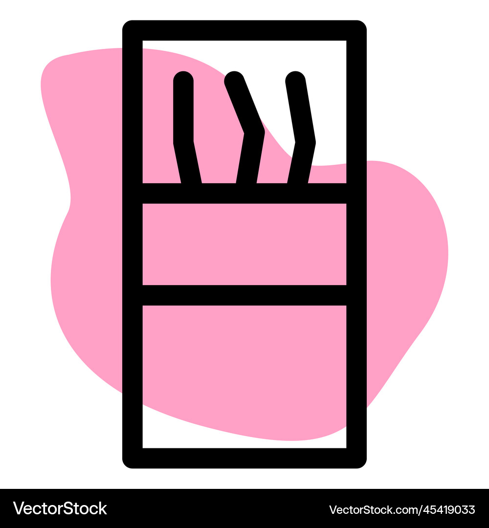 Packaged soft grissini torinesi bread Royalty Free Vector