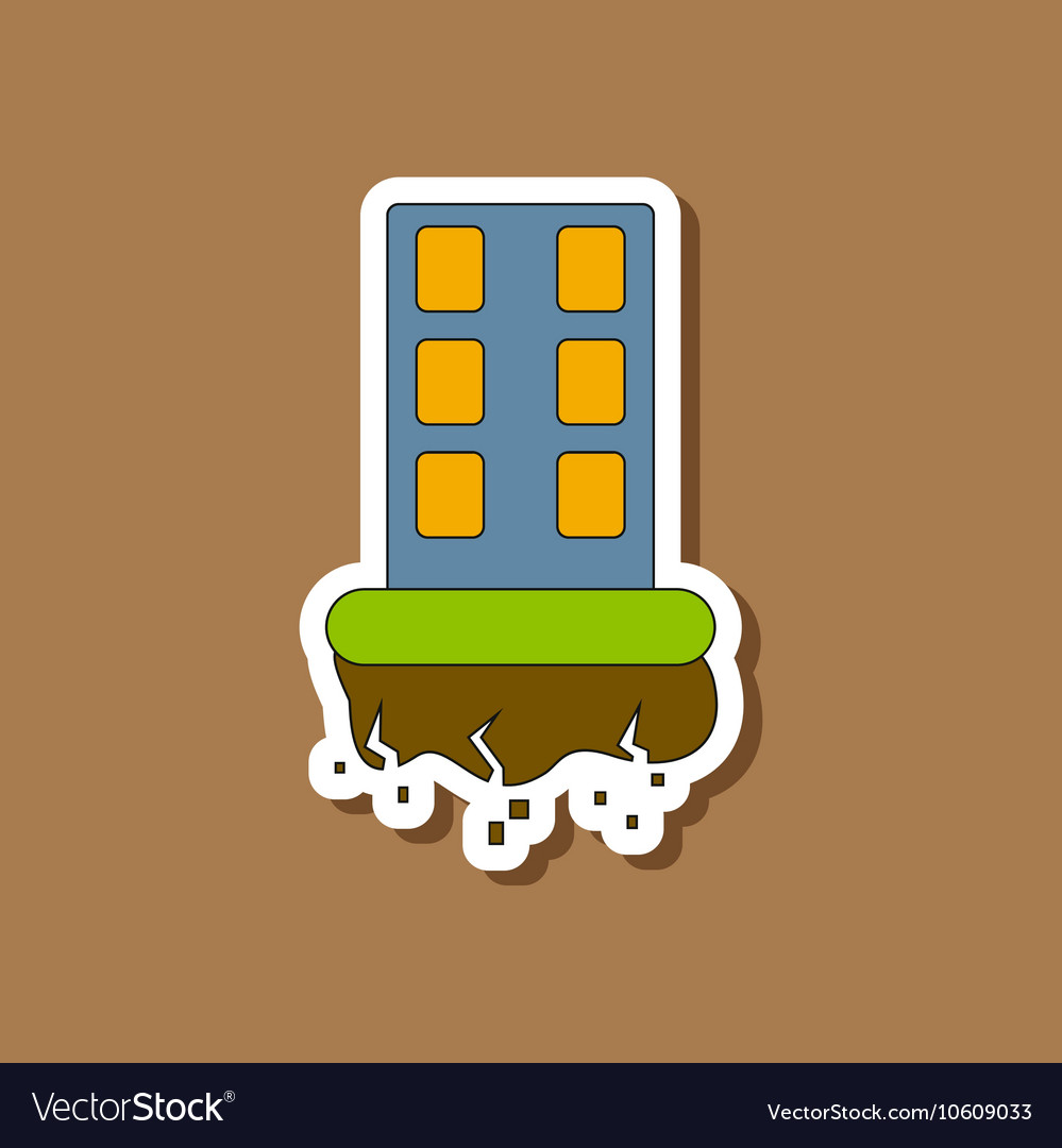 Paper Sticker On Stylish Background Natural Vector Image