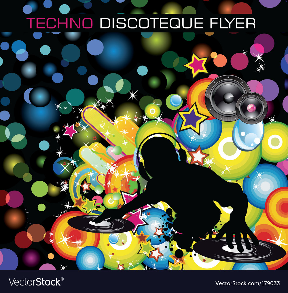 Techno dj Royalty Free Vector Image - VectorStock