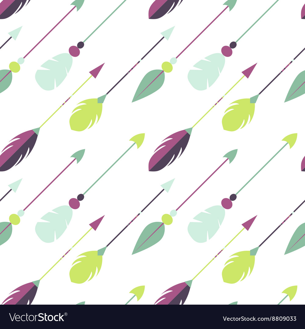 Tribal arrow seamless pattern Royalty Free Vector Image
