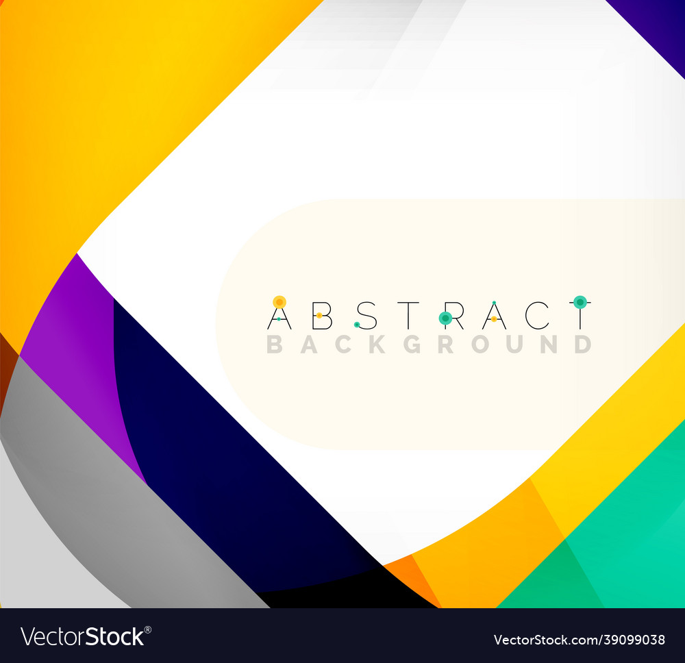 Abstract square shape with overlapping waves Vector Image