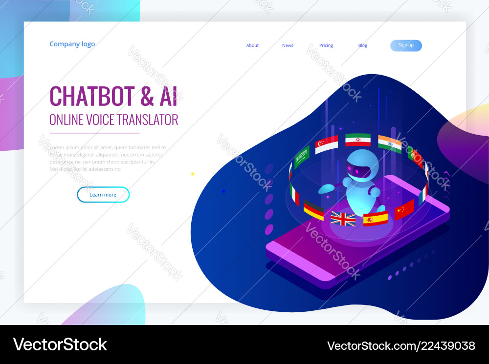 Isometric online language learning with artificial