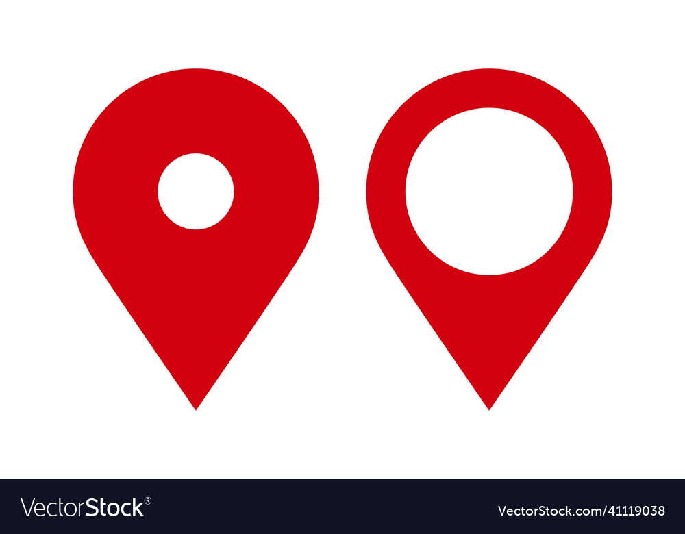 Map point set Royalty Free Vector Image - VectorStock