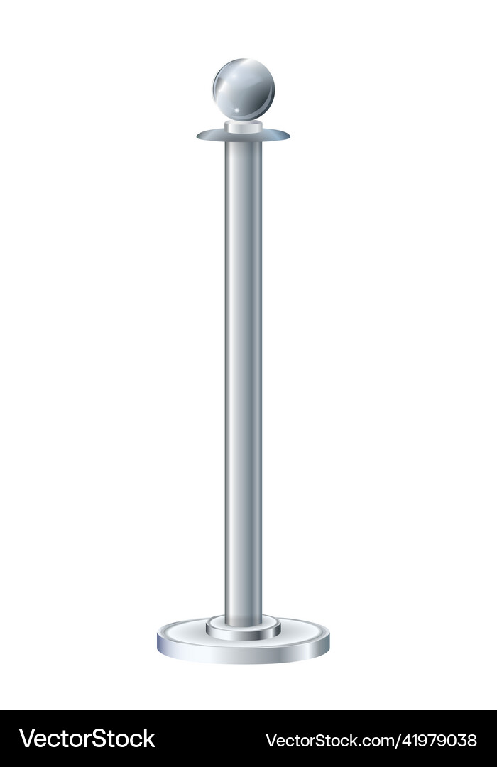 Retractable belt rack portable tape barrier red Vector Image
