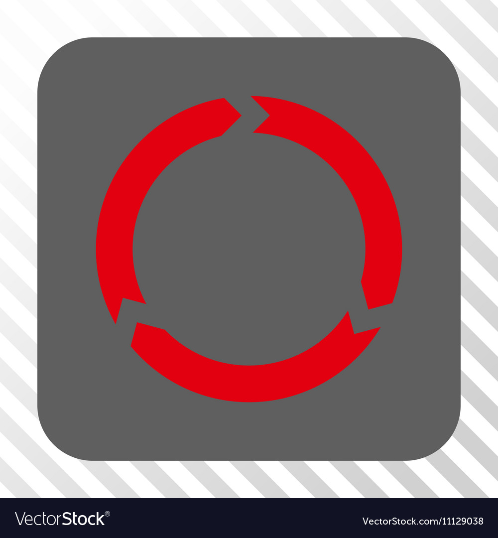 Rotation rounded square button Royalty Free Vector Image