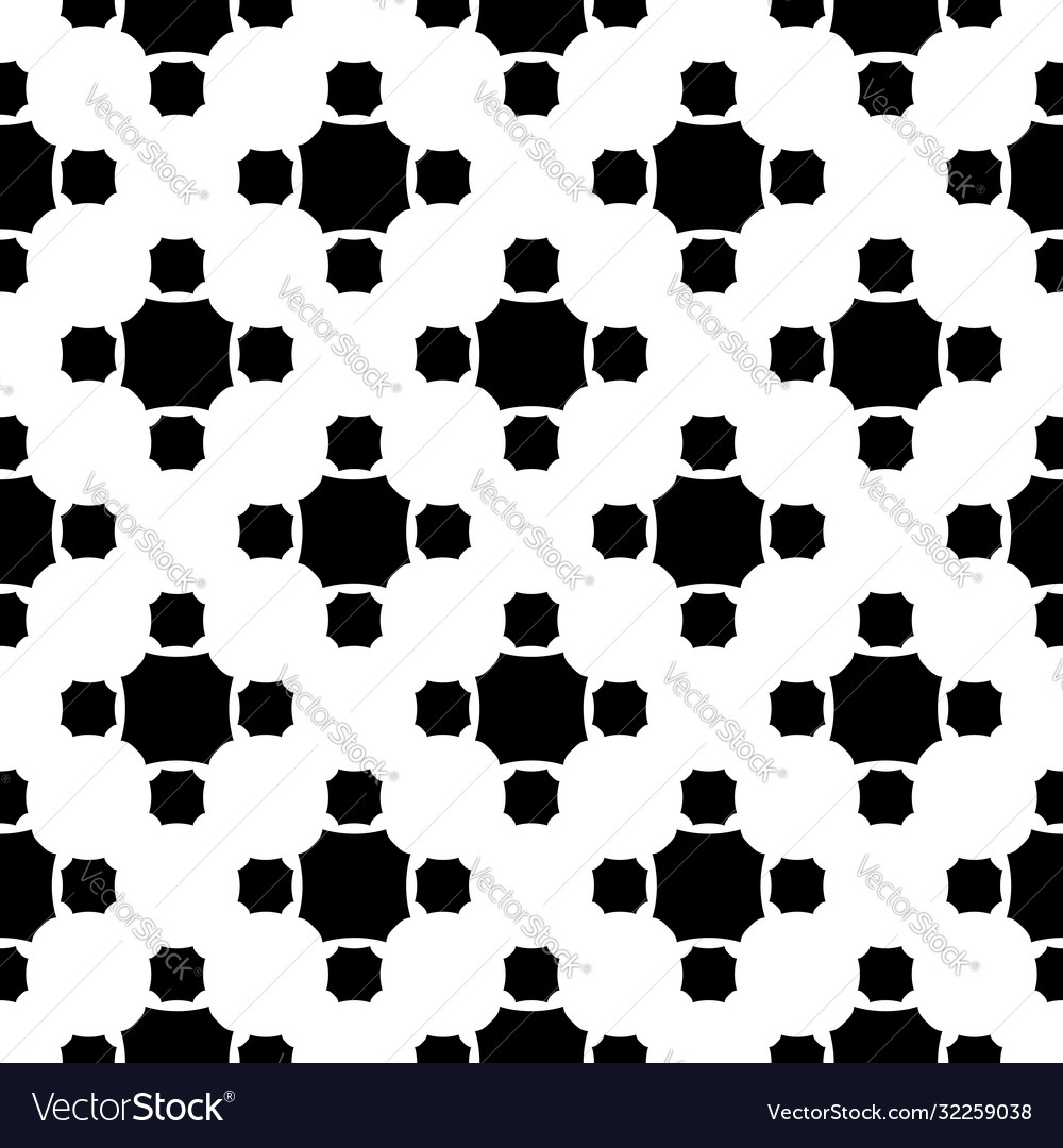 Seamless pattern with rounded octagons Royalty Free Vector