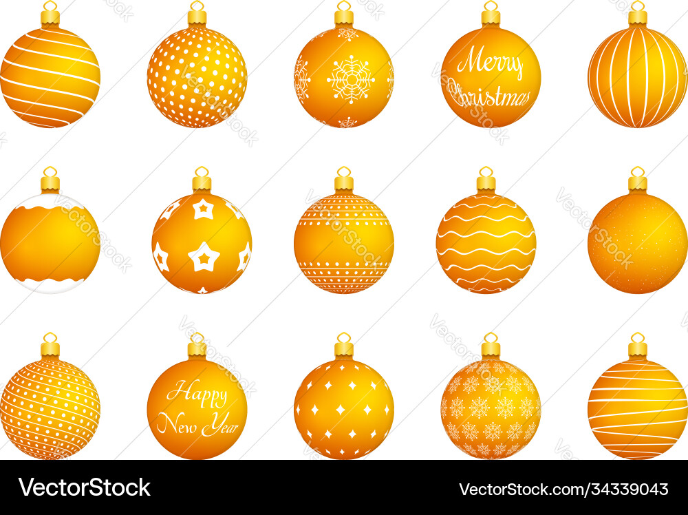 Christmas balls Royalty Free Vector Image - VectorStock