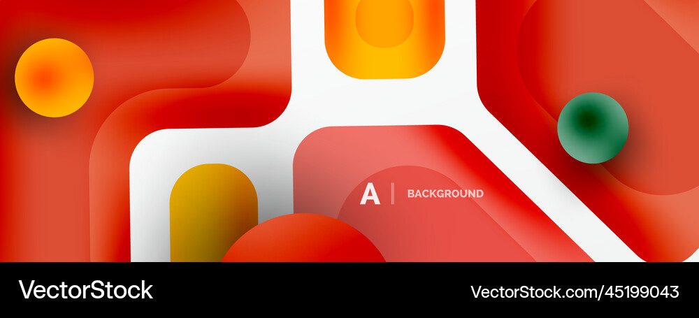 Colorful geometric shapes lines squares Royalty Free Vector