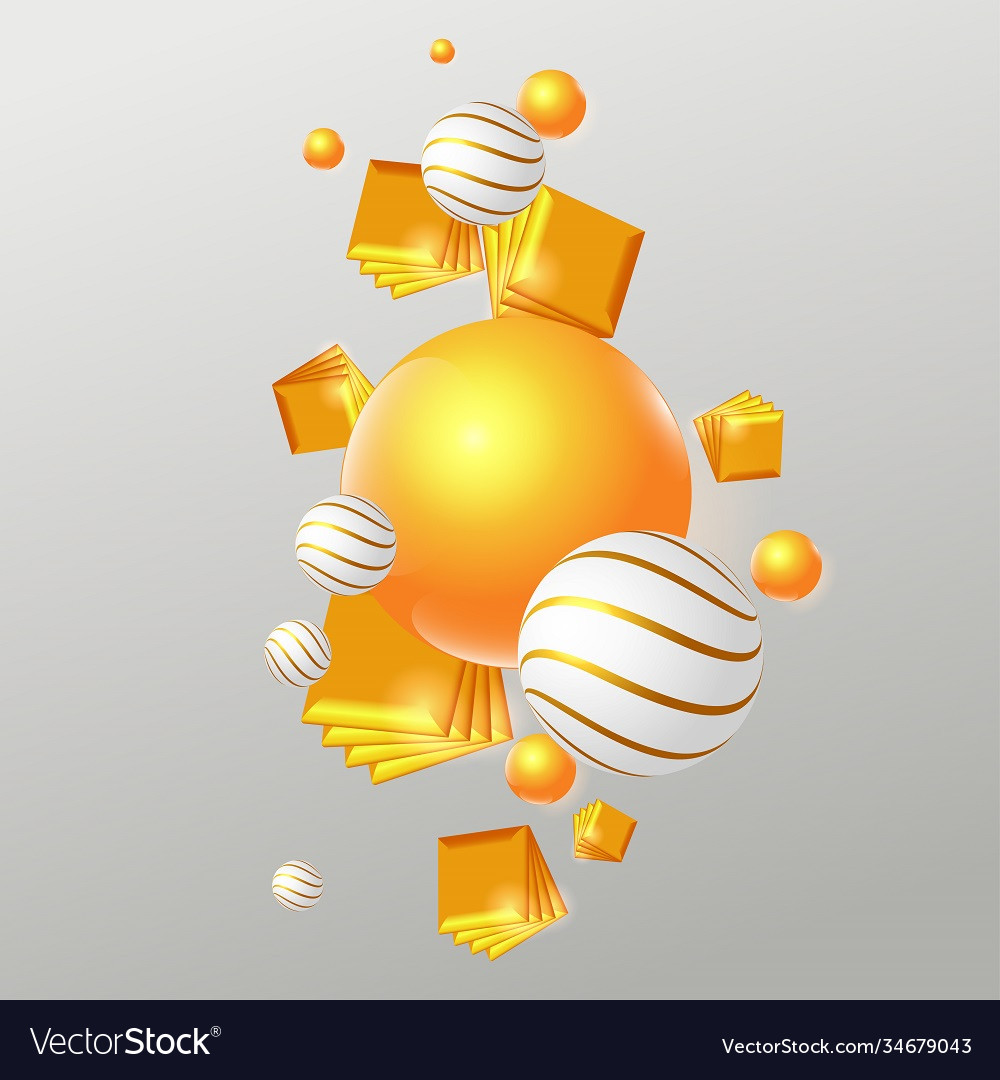 Festive levitating composition Royalty Free Vector Image