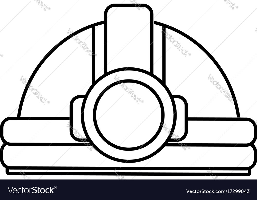 Mining helmet icon outline style Royalty Free Vector Image Mining helmet icon outline style Royalty Free Vector Image