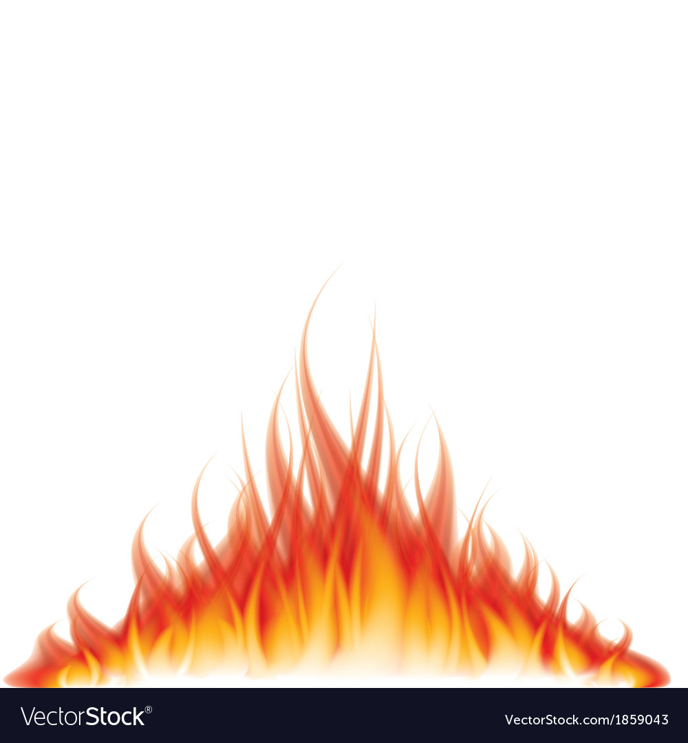 Object fire white Royalty Free Vector Image - VectorStock