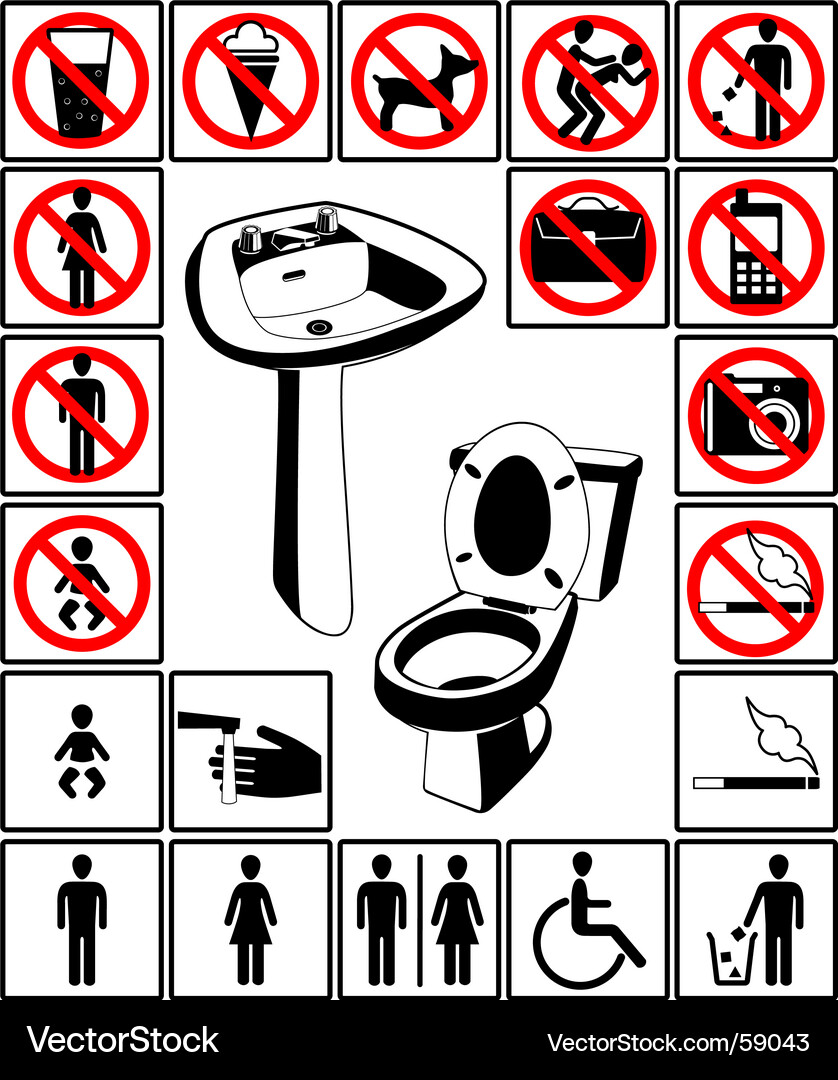 Toilet Icon Royalty Free Vector Image - VectorStock