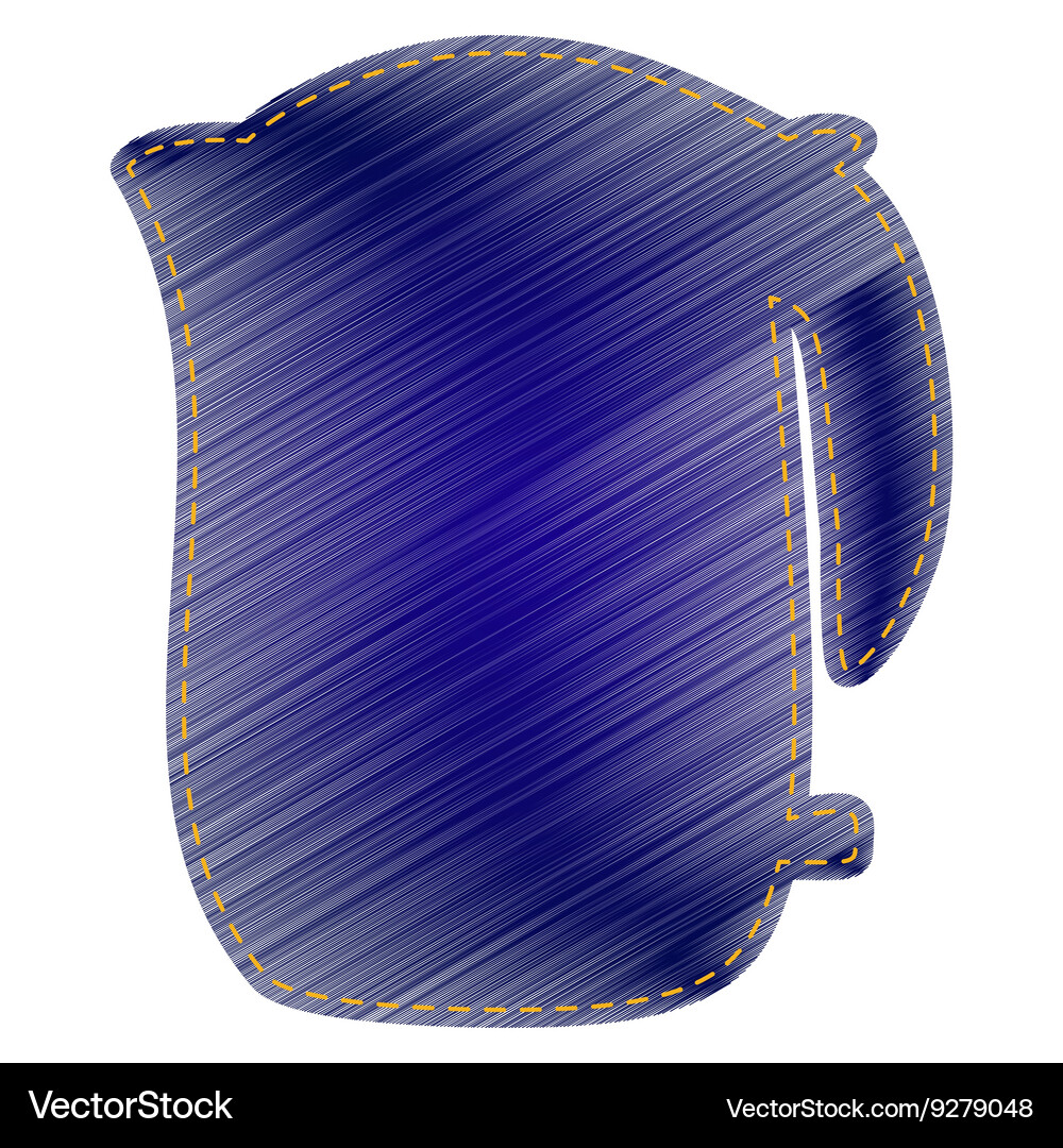 Electric kettle sign Royalty Free Vector Image