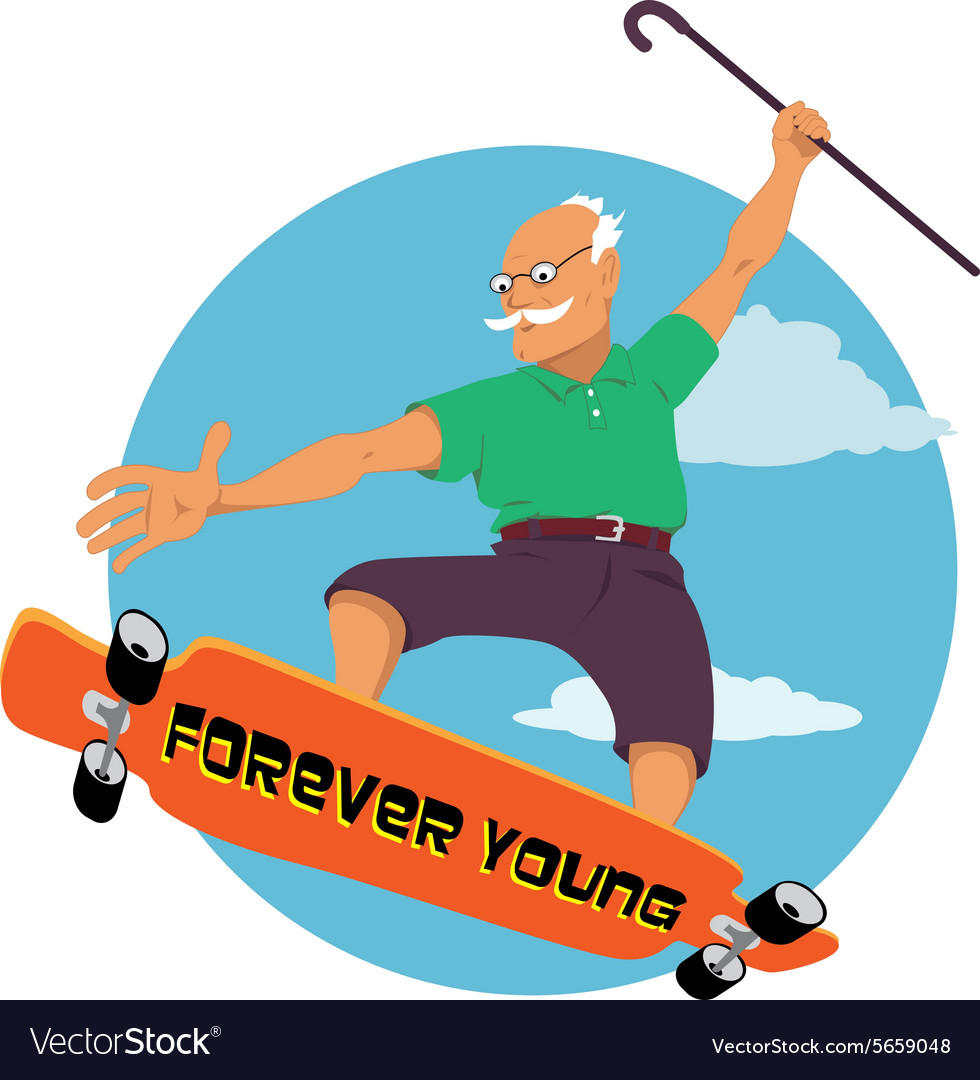 Forever young Royalty Free Vector Image - VectorStock