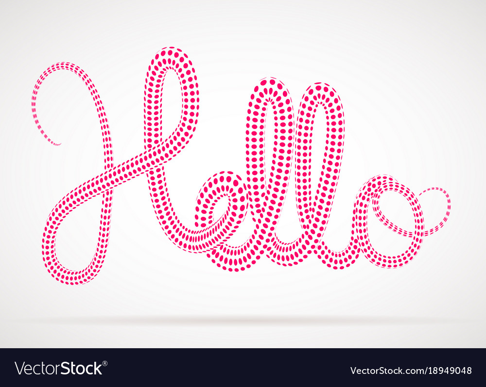 Halftone text design Royalty Free Vector Image