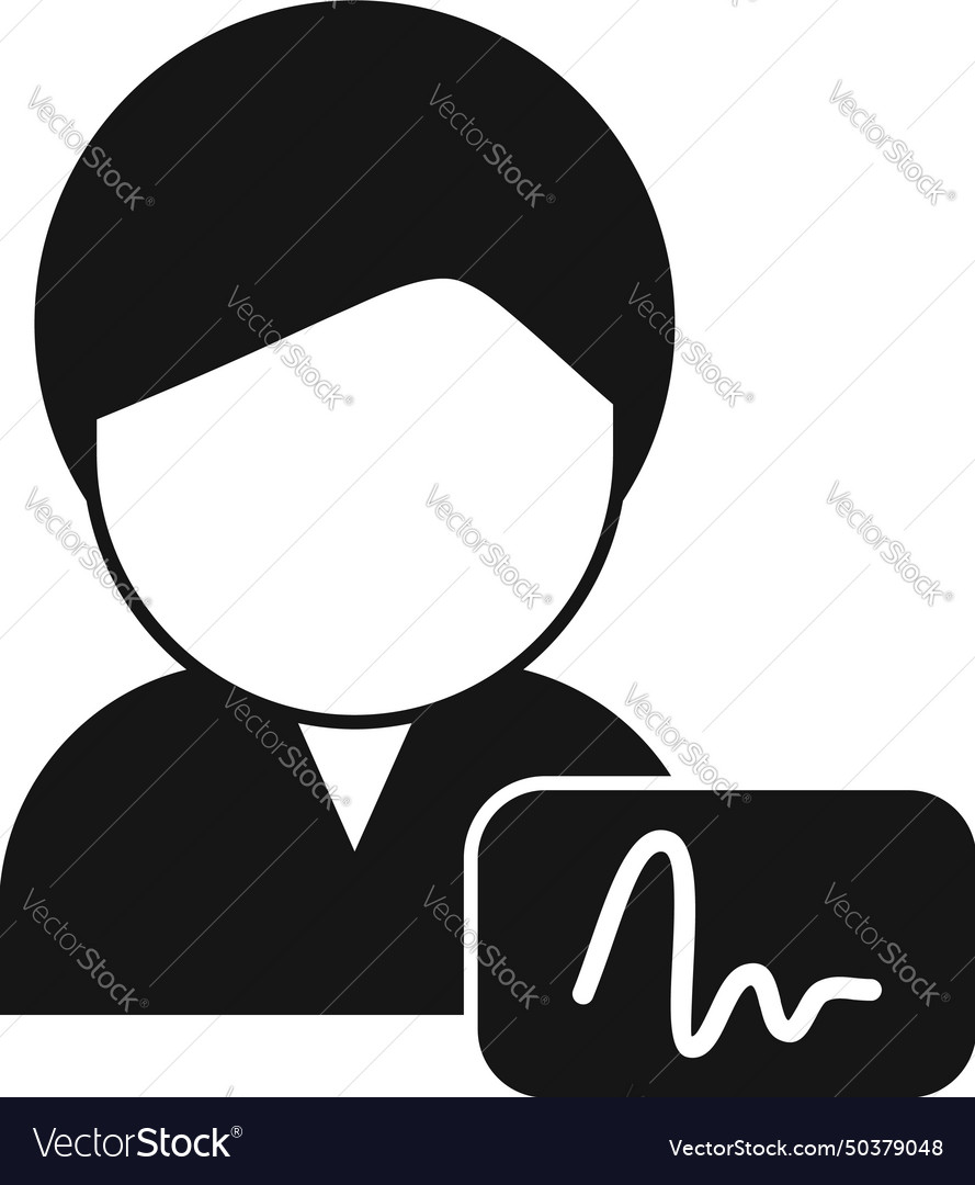 Handwriting Identification Icon Simple Royalty Free Vector