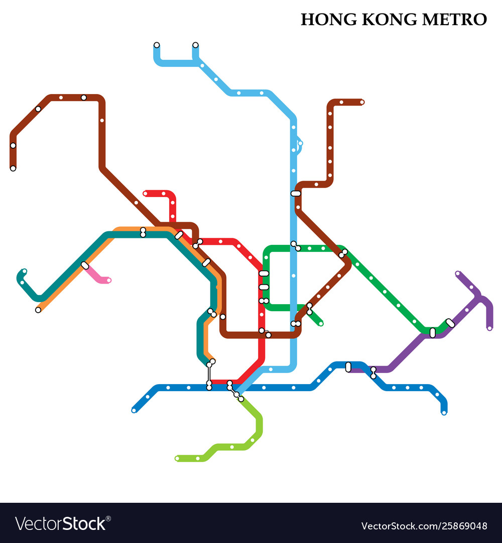 Map metro subway Royalty Free Vector Image - VectorStock