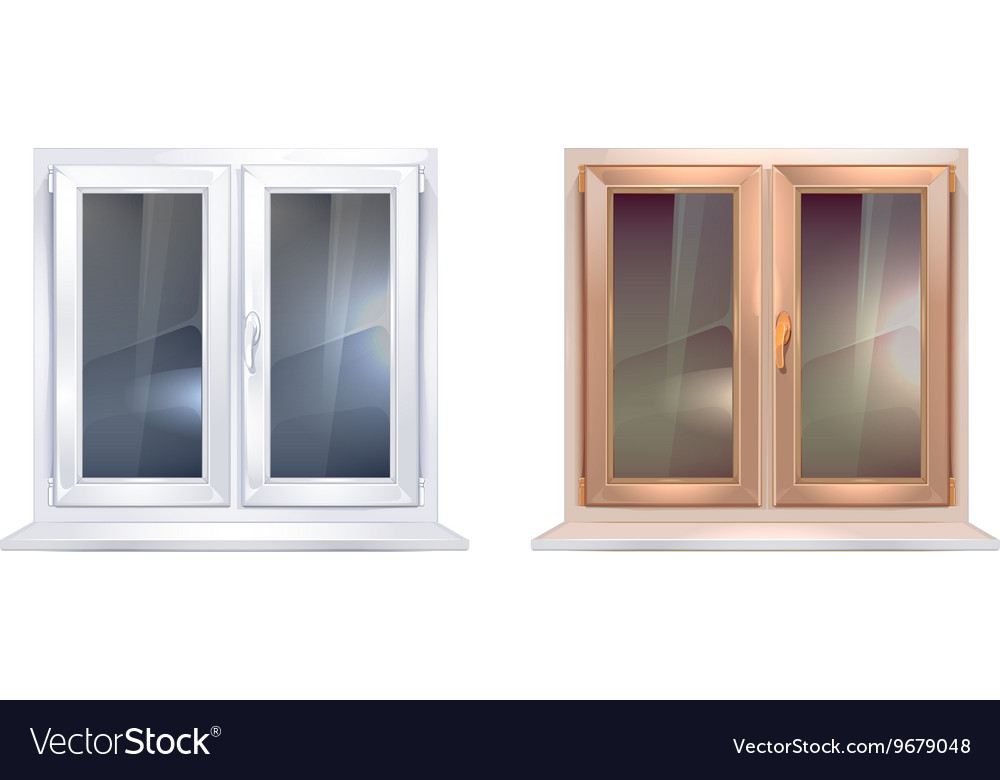Plastic windows Royalty Free Vector Image - VectorStock