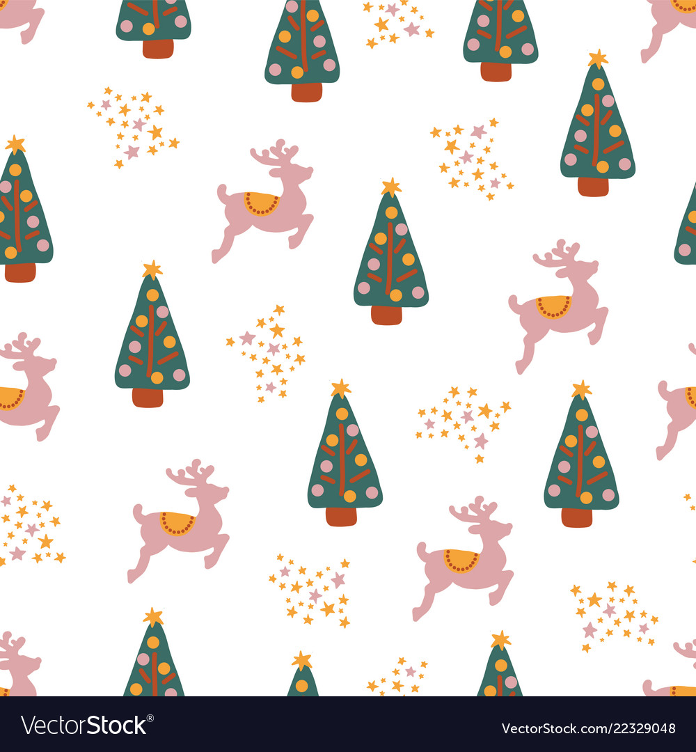 Winter holidays seamless repeat pattern Royalty Free Vector