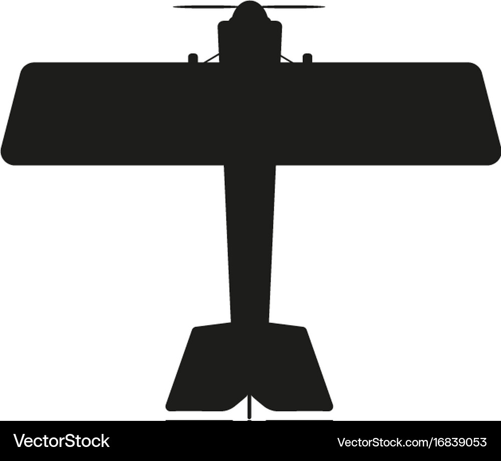 Aircraft sign black icon Royalty Free Vector Image