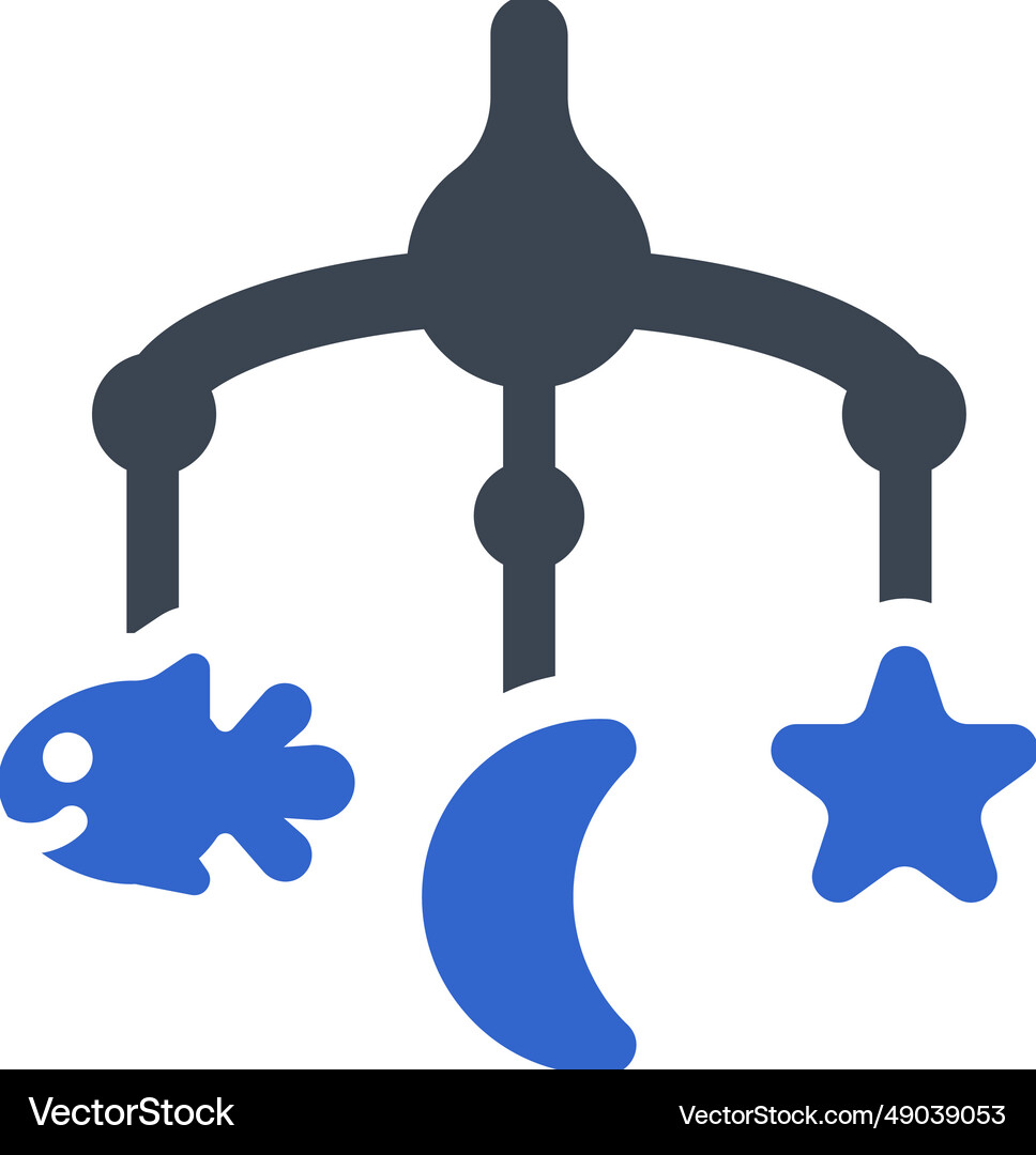 Baby mobile toy icon Royalty Free Vector Image