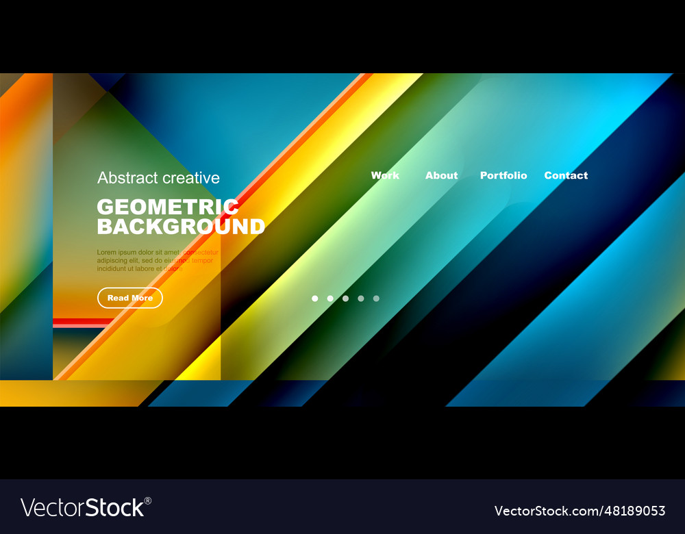 Dynamic triangle design with fluid gradient colors