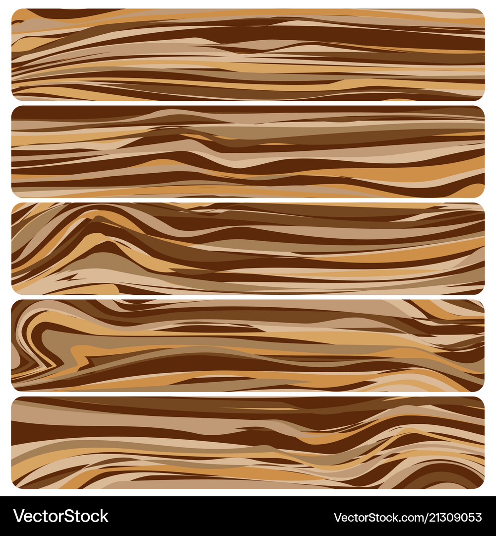 Five wooden boards Royalty Free Vector Image - VectorStock