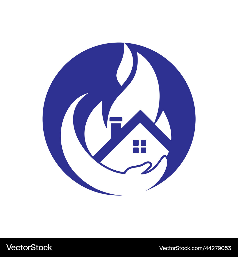 Home insurance logo design concept Royalty Free Vector Image