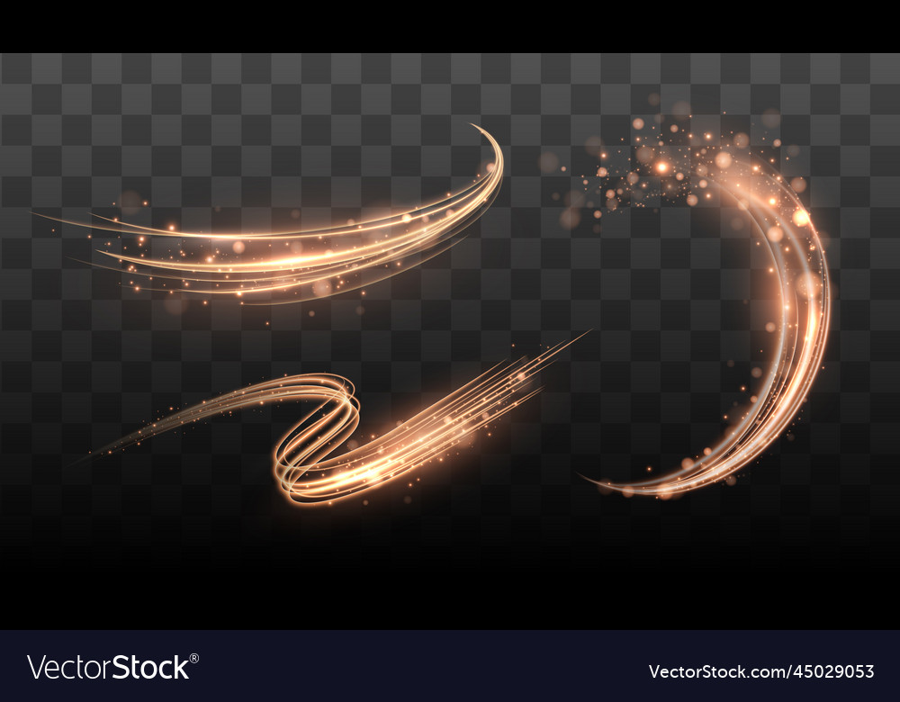 Shining lines light effect Royalty Free Vector Image