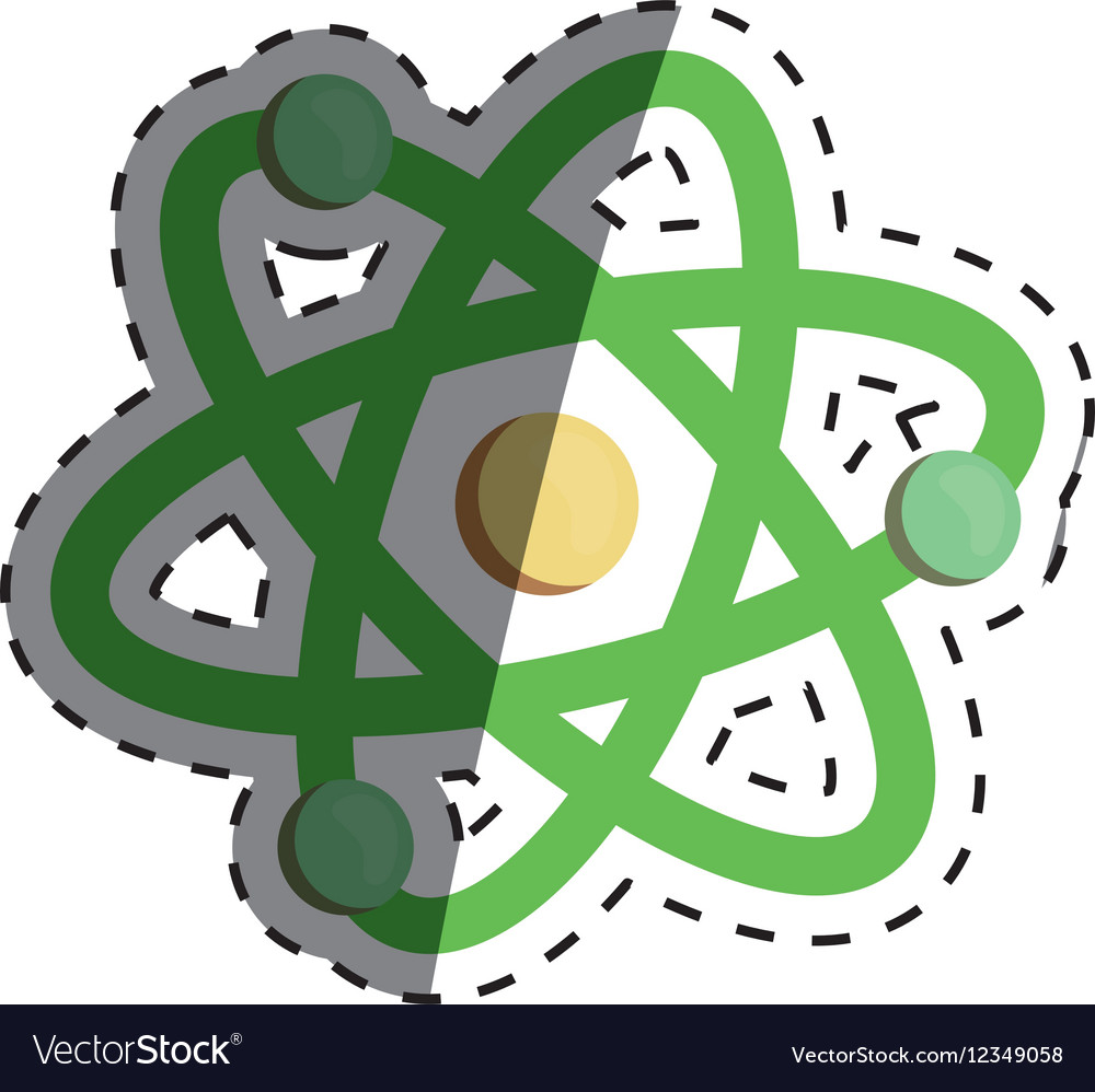 Atom science molecule Royalty Free Vector Image