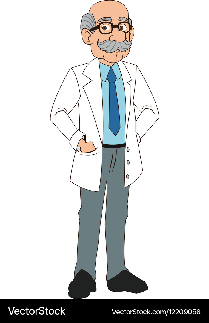 Isolated doctor cartoon design Royalty Free Vector Image